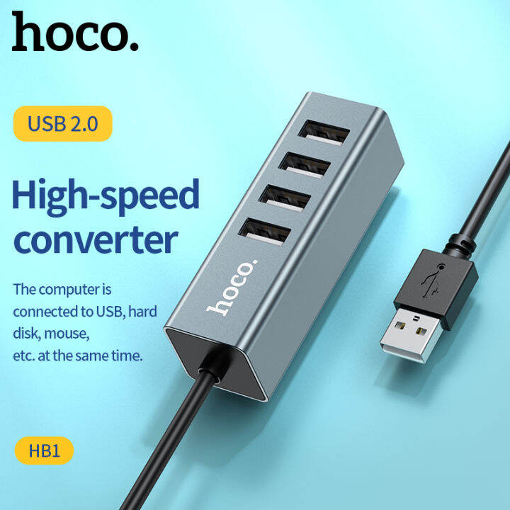 HOCO HB1 Micro USB 4-Port USB HUB Add Usb Connector Adapte | Lazada PH