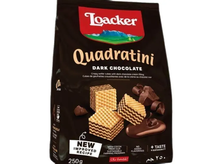 Loacker Quadratini Dark Chocolate 250G | Lazada