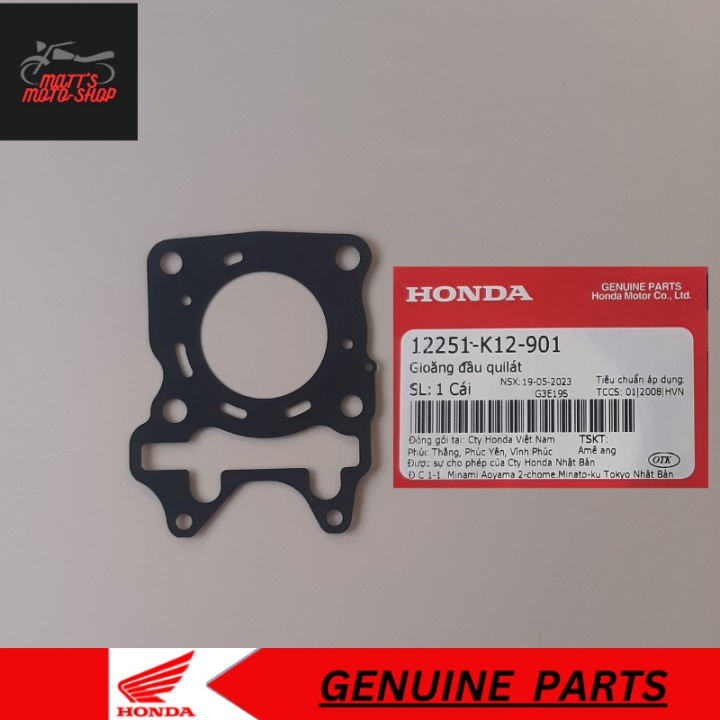 HONDA ORIGINAL CYLINDER HEAD GASKET PART#12251-K12-901 FOR HONDA CLICK ...