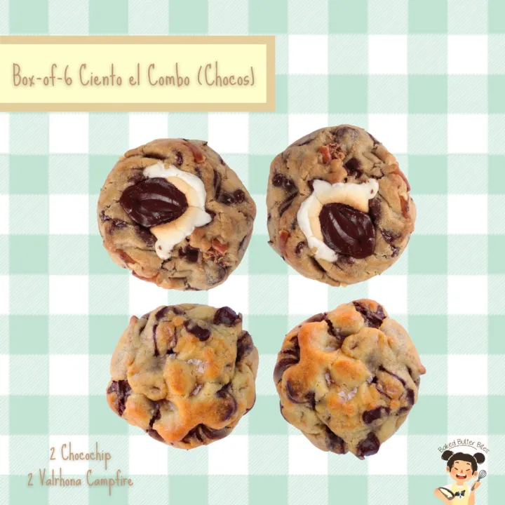 【New】 Box-of-4 Choco el Combo | Baked Butter Bites Ciento Cookie 100g ...