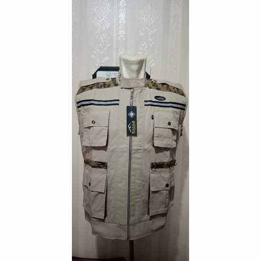 Jaket Rompi Lapangan Pria Outdoor Cream Tactical | Lazada Indonesia