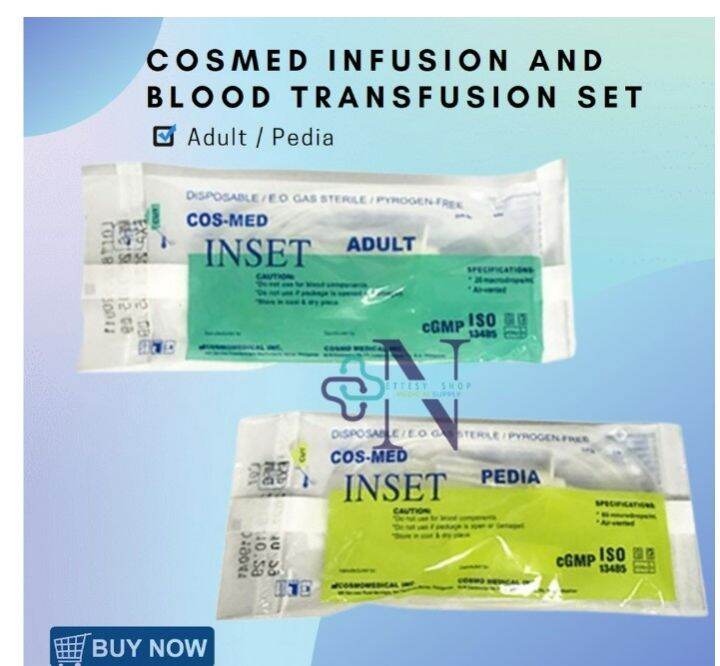 Cosmed Infusion and Blood Transfusion Set (Micro - Pedia / Macro ...