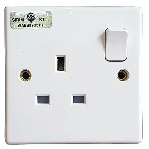 UMS PVC Switched Socket Outlet 13A 1G/2G | Lazada