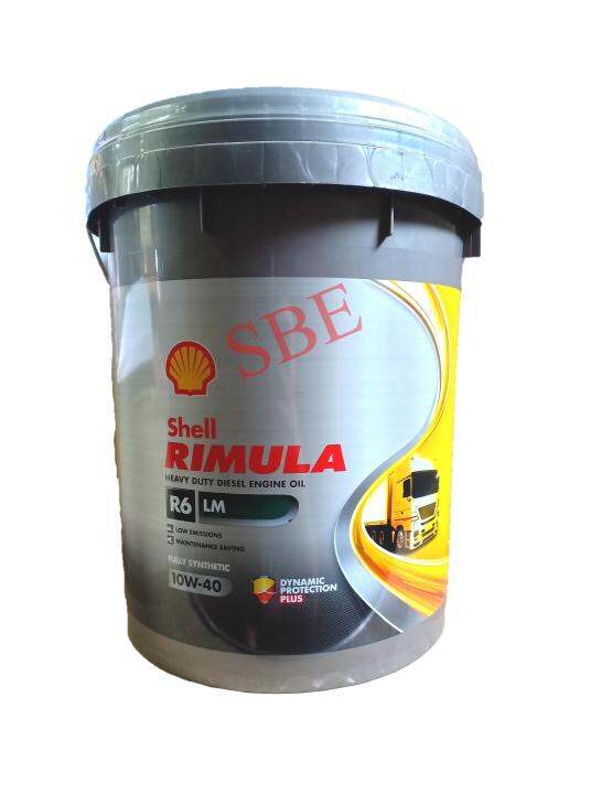 Shell Rimula R6 LM 10W40 CK-4 Fully Synthetic Engine Oil 20L | Lazada