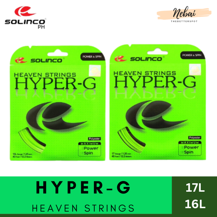 HYPER-G Solinco String Set 16L & 17L | Lazada PH