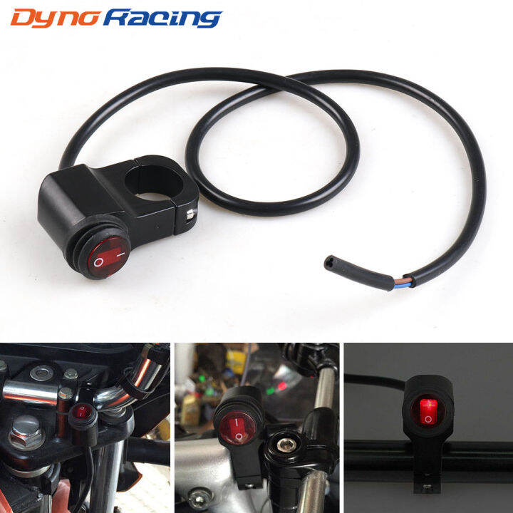 12V Waterproof Motorcycle 7/8 22mm Handlebar Switches Motorbike ATV ...