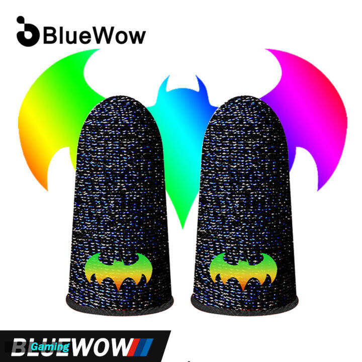 BlueWow Gaming Finger Sleeve Gloves Touch Thumb (2pcs) Anti-sweat Pubg ...