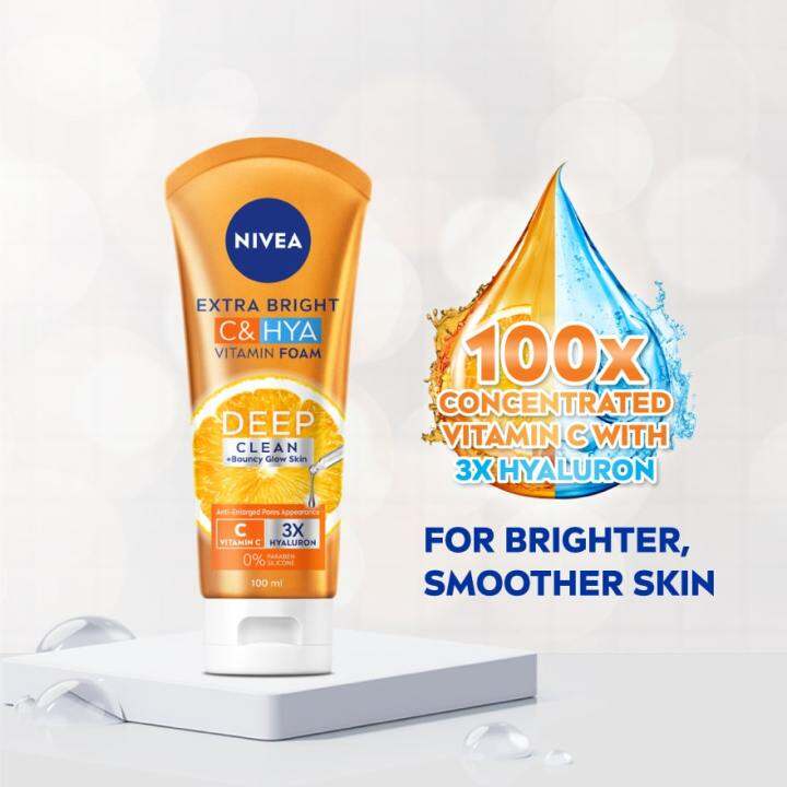 NIVEA C&HYA Vitamin Whip Foam 100ML | Lazada