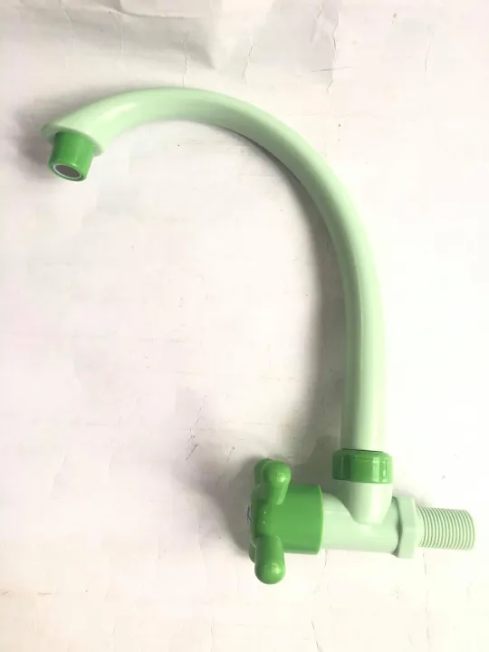 CHICAGO UD1270 PVC GOOSE NECK WALL TYPE FAUCET CROSS HANDLE | Lazada PH