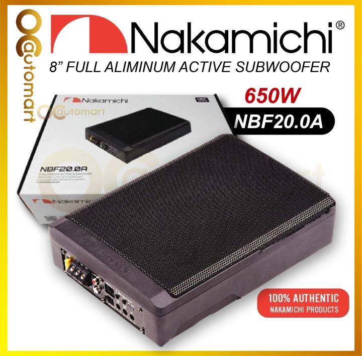 Nakamichi NBF20.0A - 8 inch Full Aluminum Active Subwoofer | Underseat Subwoofer | Woofer Kereta ...