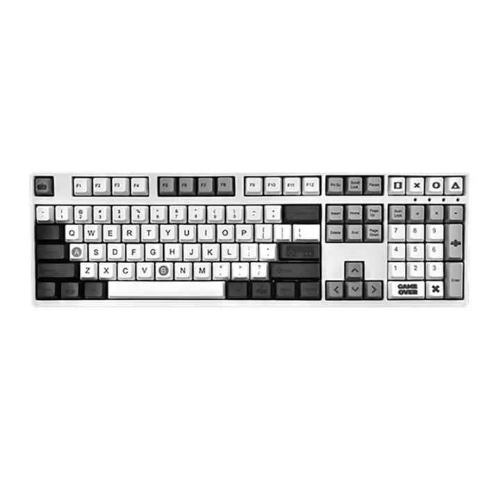 108 Keys PBT Keycaps DIY Retro Keycaps Game Console Compatible Filco ...
