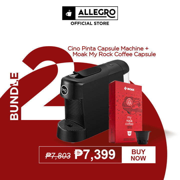 {Bundle Deal} ALLEGRO | CINO Pinta Capsule Coffee Machine + Moak My ...