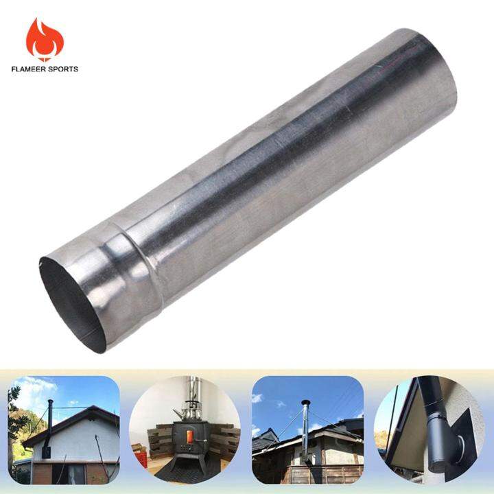 Flameer Stove Pipe Chimney Exhaust Pipe Flue Extension Tube for Winter ...