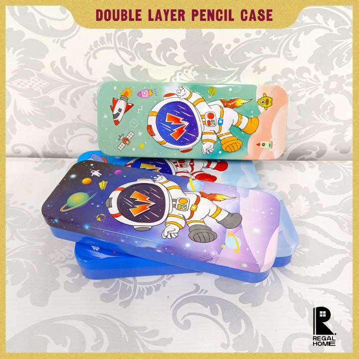 Double Layered Pencil Cases Children Set Cartoon Kids Pencil Casing ...