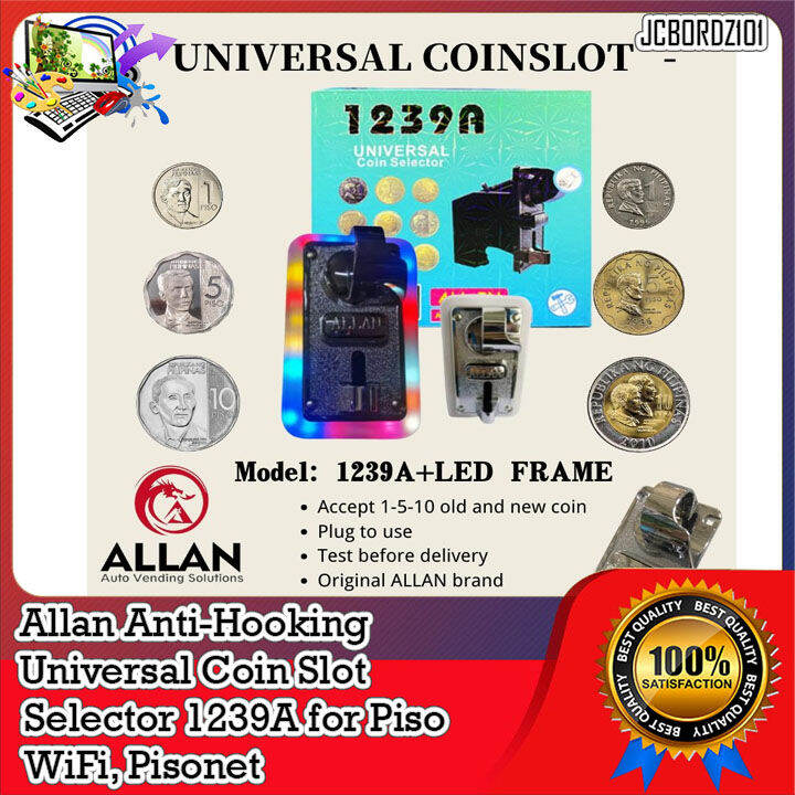 Allan Anti-Hooking Universal Coin Slot Selector 1239A for Piso WiFi ...