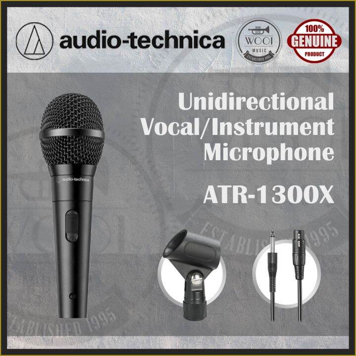 Audio Technica ATR1300X Unidirectional Vocal / Instrument Microphone ...