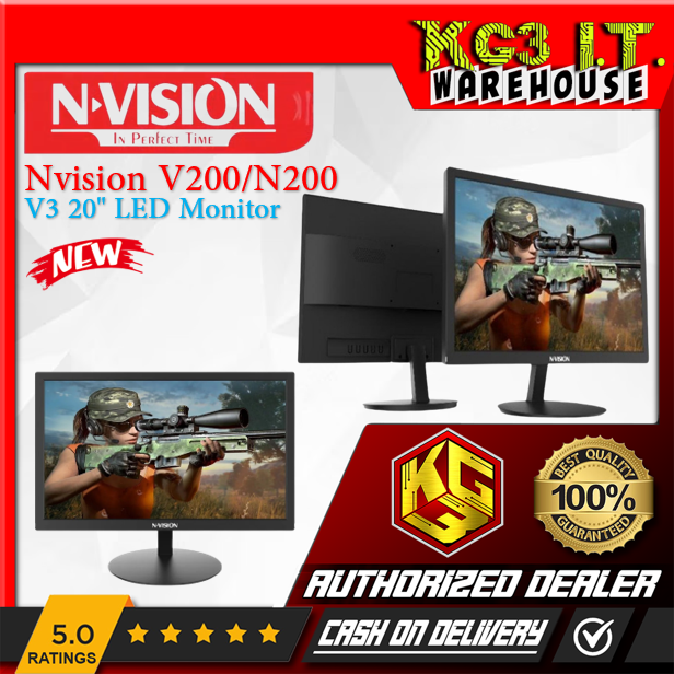 Nvision 20" inch PC Monitor 60HZ HDMI VGA N200 TN Panel 5MS Monitor ...