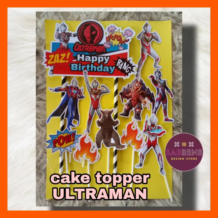 ULTRAMAN CAKE TOPPER BAKEWARE DECORATION | Lazada