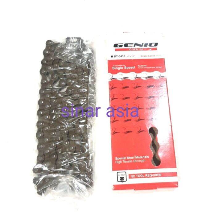 Rantai sepeda 114L ( single speed ) merk Genio atau Pacific - warna ...