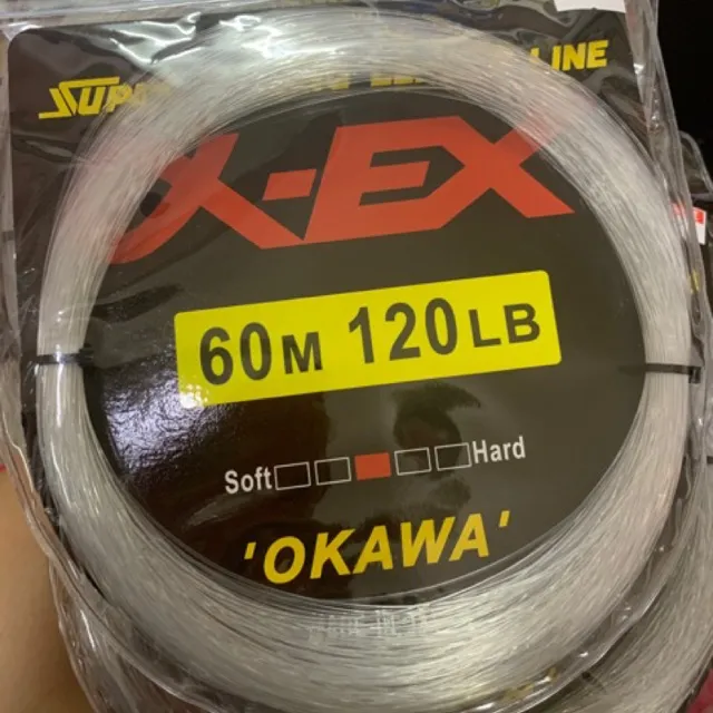 [ส่งฟรี] สาย Okawa Leader Line X-EX ️ ยาว 60 ม. freeKM12.2 ตกปลา รอก ...