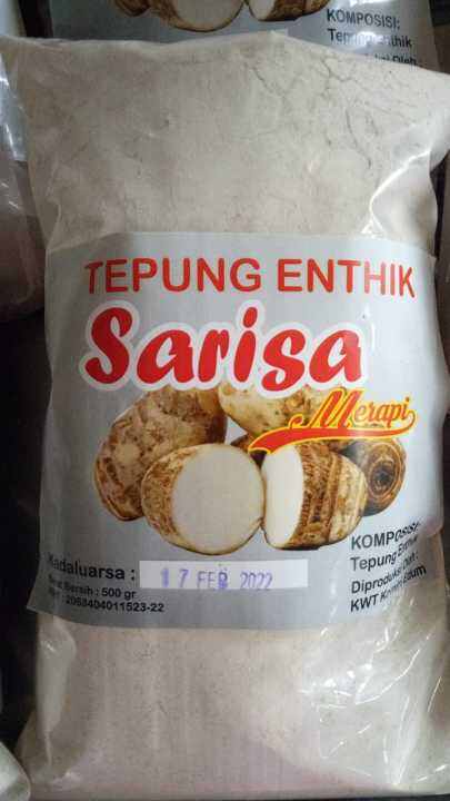 Tepung Enthik Talas Belitung Kimpul Bentul Sarisa Asli Jogja 500gr ...