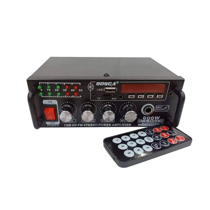 Bosca C-693L MIC/USB/TF/FM Digital Bluetooth Player Amplifier | Lazada PH