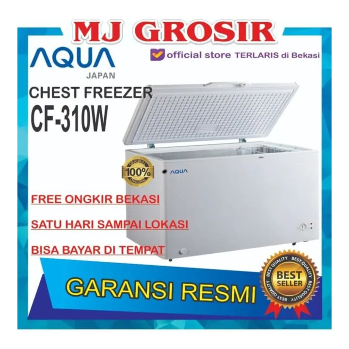 AQUA AQF 310 W CHEST FREEZER BOX 300 L LEMARI PEMBEKU 300 LITER ...