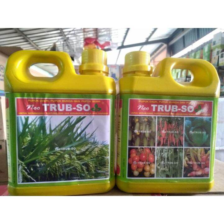 Pupuk Cair Trub-so Pupuk Daun Bunga Dan Buah 1000ml Serupa Super Terobos Original | Lazada Indonesia