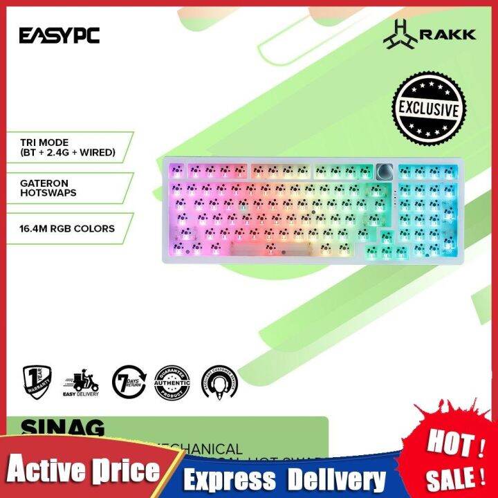 RAKK SINAG 98 Tri-Mode RGB Universal Hot Swap Barebone Tri-mode ...