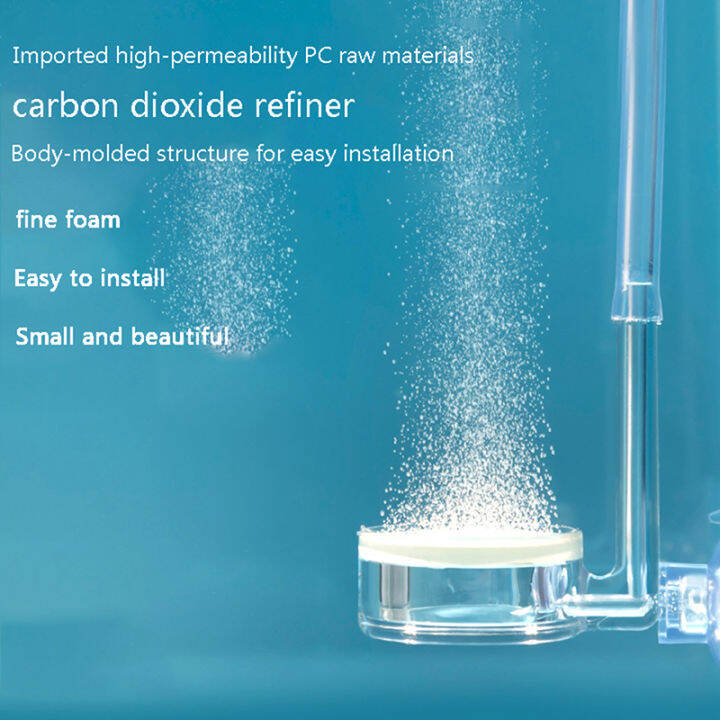 【SHZTGM】Aquarium CO2 atomizer transparent CO2 diffuser purifier ...
