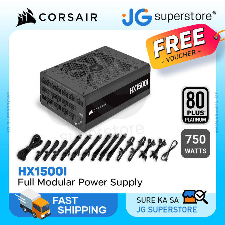 CORSAIR HX1500i 1500W 80+ Platinum ATX Full Modular PSU Power Supply ...