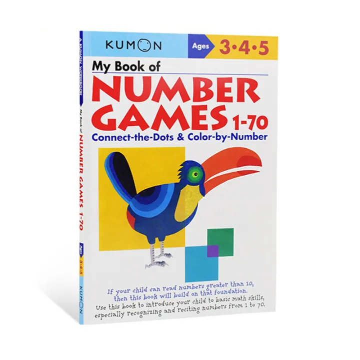 Kumon Math Skills My Book of Number Games 1-70 H001 | Lazada PH