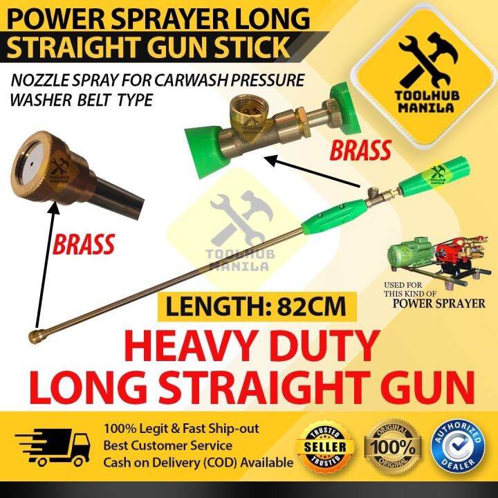 BRASS Long Straight Gun Power Sprayer Stick Nozzle Spray for Car Wash ...