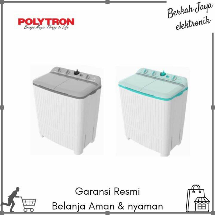 MESIN CUCI POLYTRON PWM 9076 9KG 2 TABUNG ABU | Lazada Indonesia