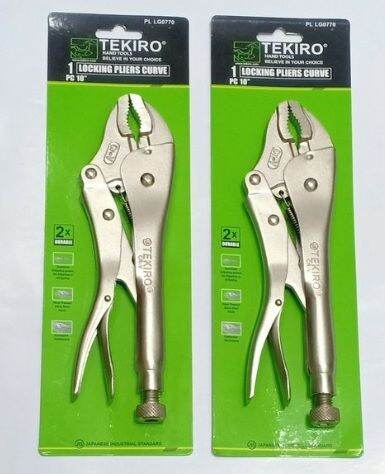 TANG BUAYA BENGKOK 10 INCH TEKIRO 10" LOCKING PLIERS CURVE PL-LG0770 | Lazada Indonesia