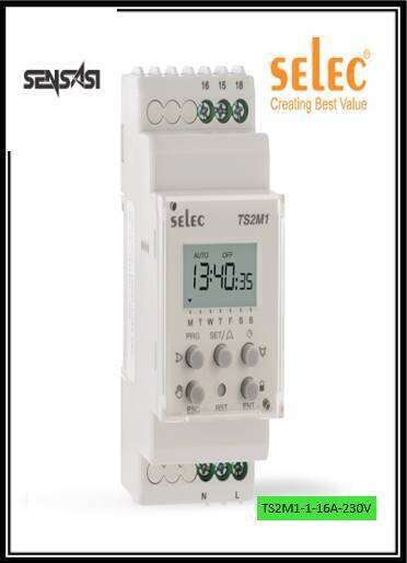 SELEC #TS2M1-1-16A-230V TIME SWITCHES WEEKLY TIMER DIGITAL 230VAC | Lazada