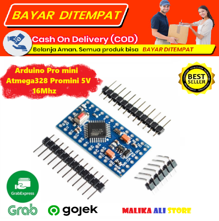 Arduino Pro mini Atmega328 Promini 5V 16Mhz | Lazada Indonesia