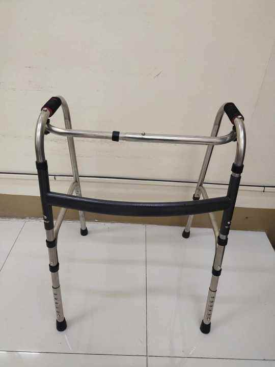Elderly Stainless Steel Folding Torque Walker Crutches Four-Corner ...