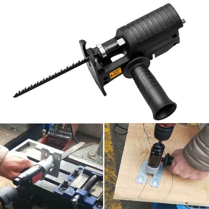 Portable Reciprocating Saw Converter Modified Drill Tools Wood Cutting ...