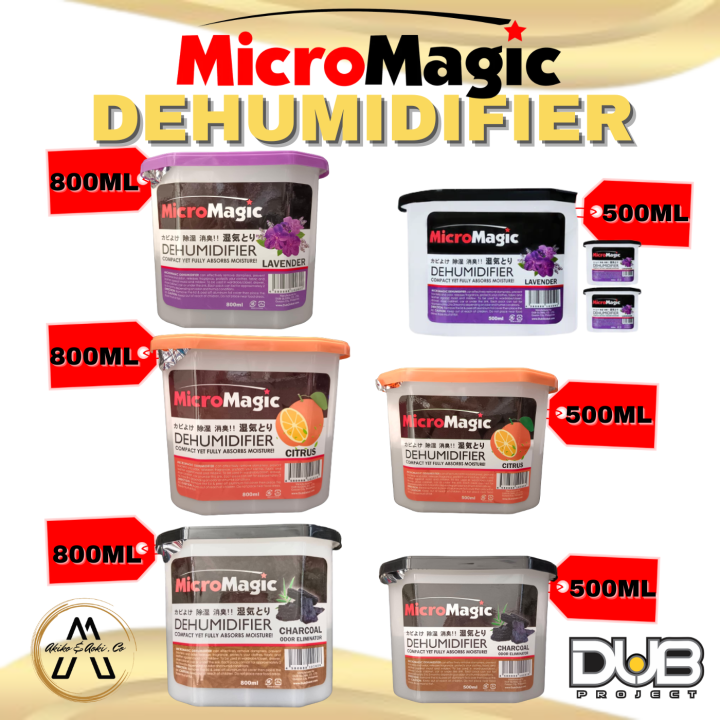 MICROMAGIC CAR DEHUMIDIFIER WITH SCENT LAVENDER | CITRUS | CHARCOAL ...