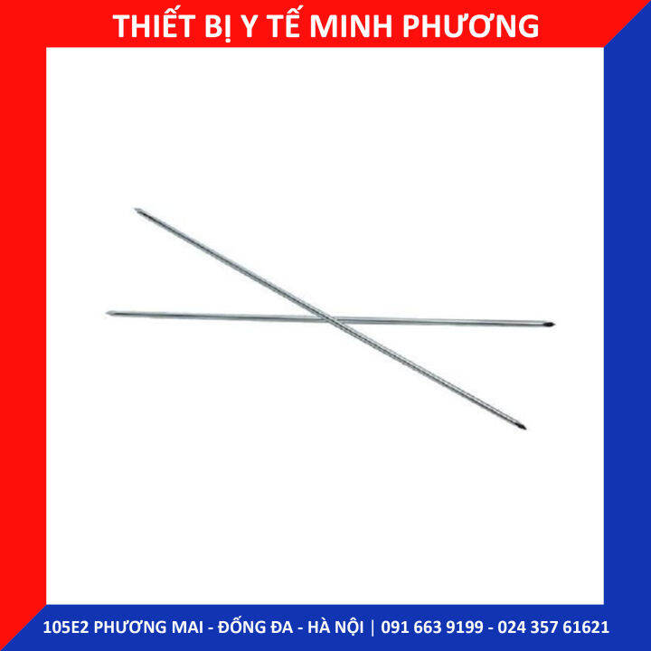 [Đóng gói 10 chiếc] Đinh Kirschner hai đầu nhọn các cỡ dùng trong phẫu ...