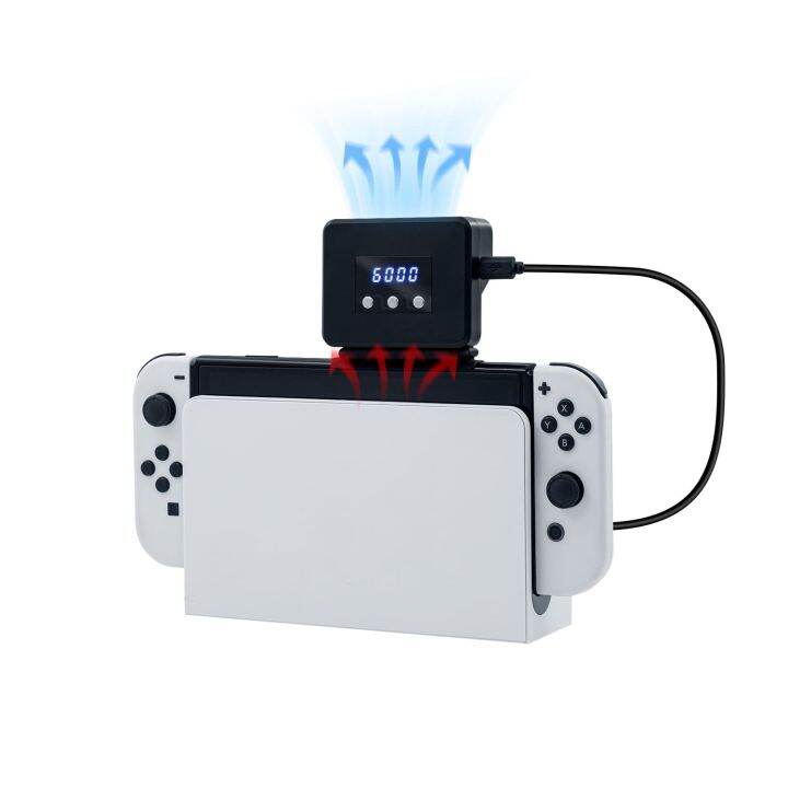 Radiator Cooling Fan Docking Station with Featuring an LED Temperature ...