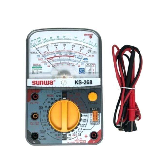 sunwa multimeter analog KS-268 heavy duty with fuse protected ...