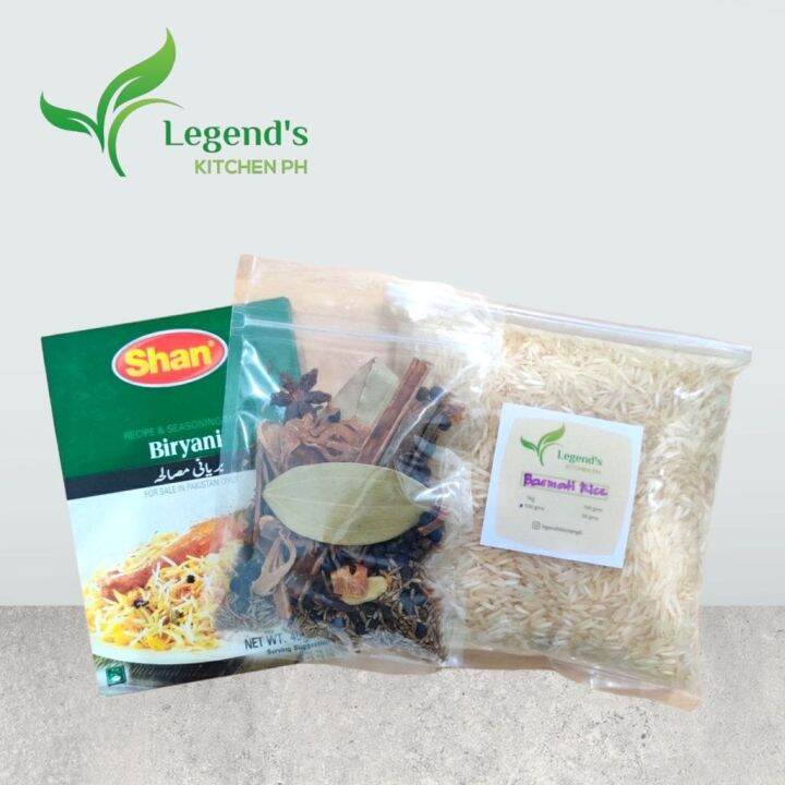 BIRYANI SET 500g or 1kg BASMATI RICE SHAN BIRYANI MIX WHOLE SPICES ...