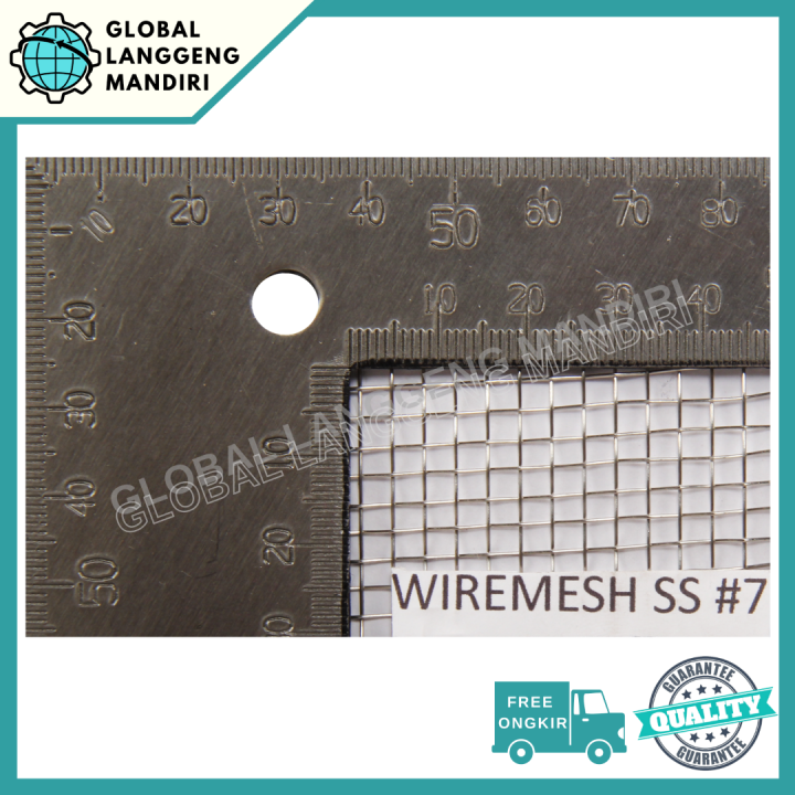 WIREMESH 7 STAINLESS (201/304) 1MX1M / KAWAT AYAKAN / WIRE MESH 7 SUS (201/304) / AYAKAN PASIR ...