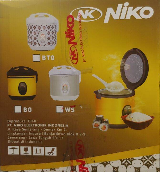 Niko NK 12 Rice Cooker Penanak Nasi Magicom 1.2L RC12 3in1 Serbaguna ...