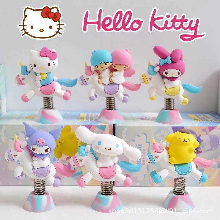 【Funny Blind Box Store】Sanrio Carousel Hellokitty Garage Kits Ornaments ...