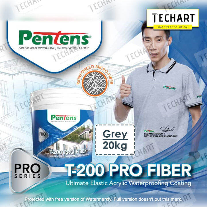 PENTENS T-200 PRO FIBER 20KG ULTIMATE ELASTIC ACRYLIC WATERPROOFING ...