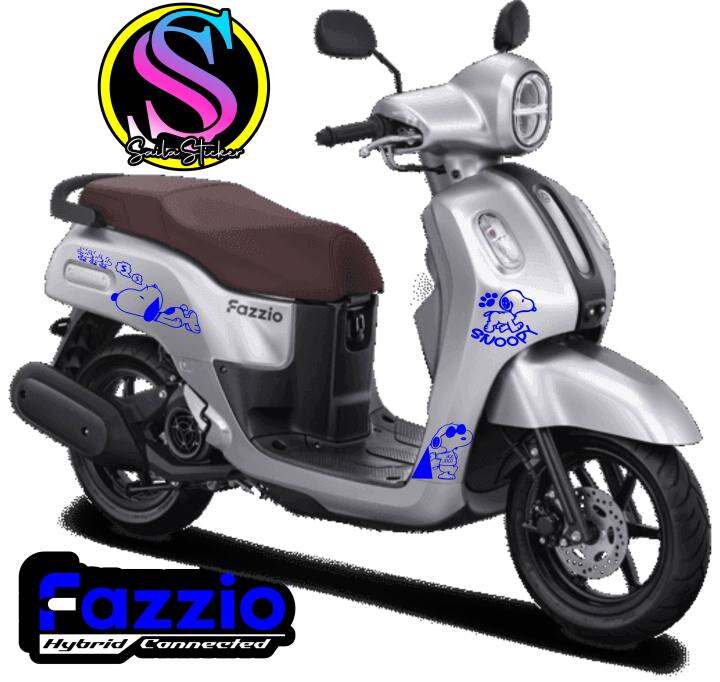 STICKER 191/STICKER CUTTING/STICKER KARTUN SNOOPY/STICKER MOTOR FAZZIO ...