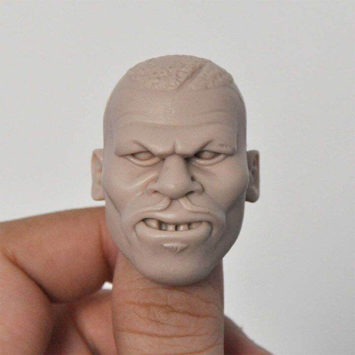 Blank 1/6 Scale Cartoon Version Mike Tyson Head Sculpt Unpainted Fit 12 ...